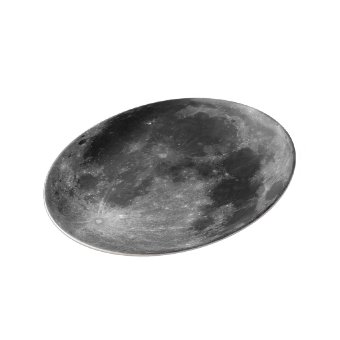 Full Moon in HD Plate | Zazzle