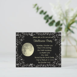Full Moon Invitation Card Template | Zazzle