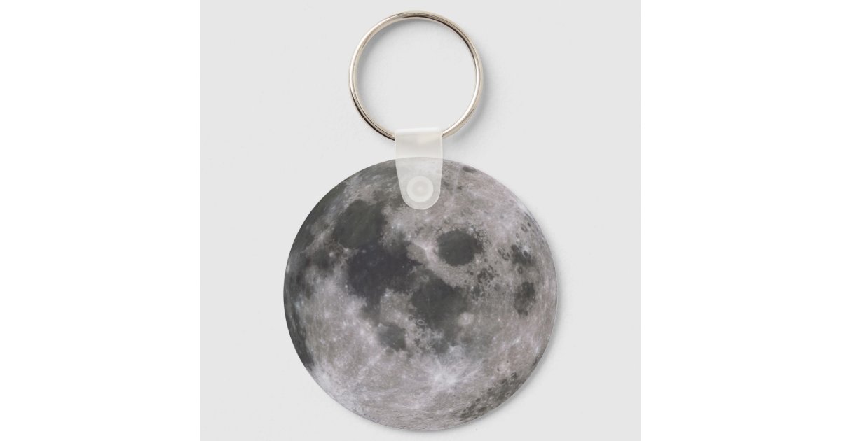 Full Moon Keychain | Zazzle