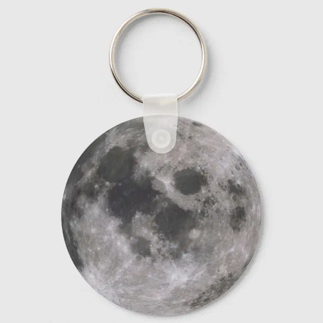 Full Moon Keychain | Zazzle