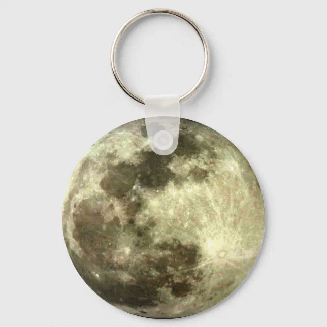 Full Moon Keychain | Zazzle