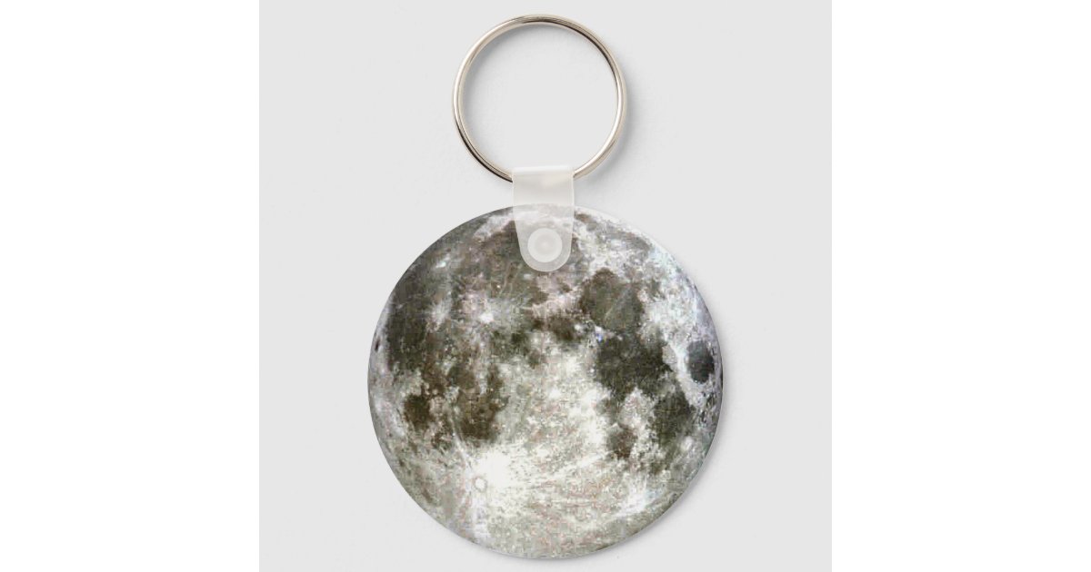 Full moon keychain | Zazzle