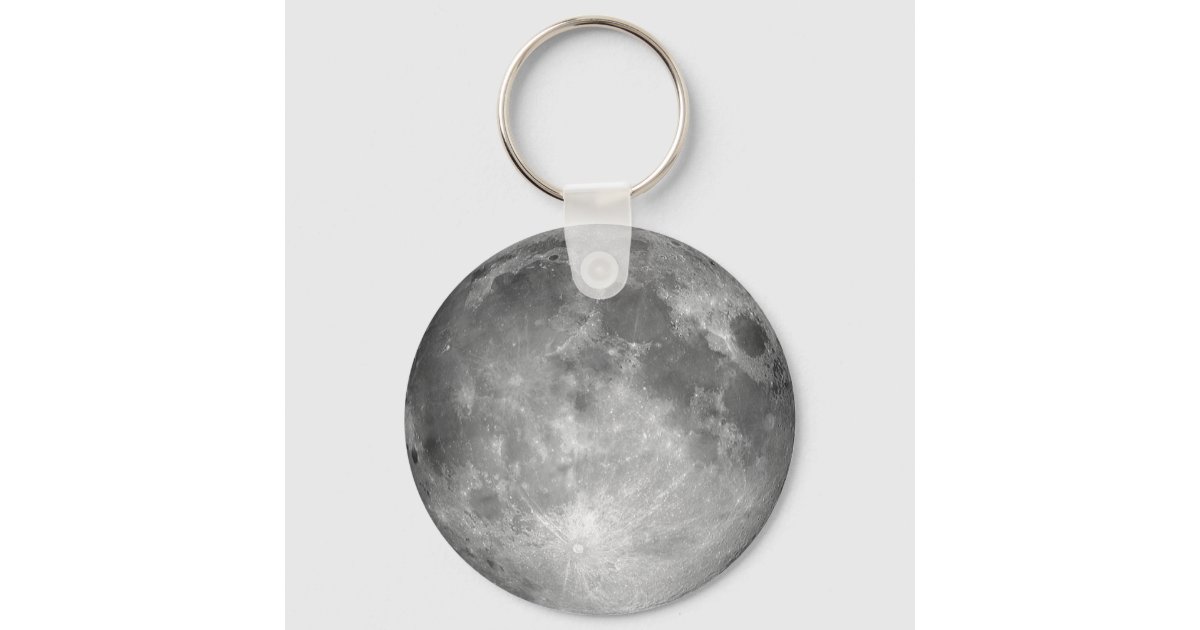 Full Moon Keychain | Zazzle