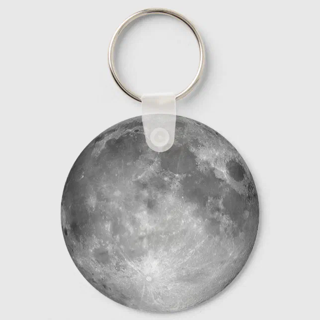 Full Moon Keychain | Zazzle
