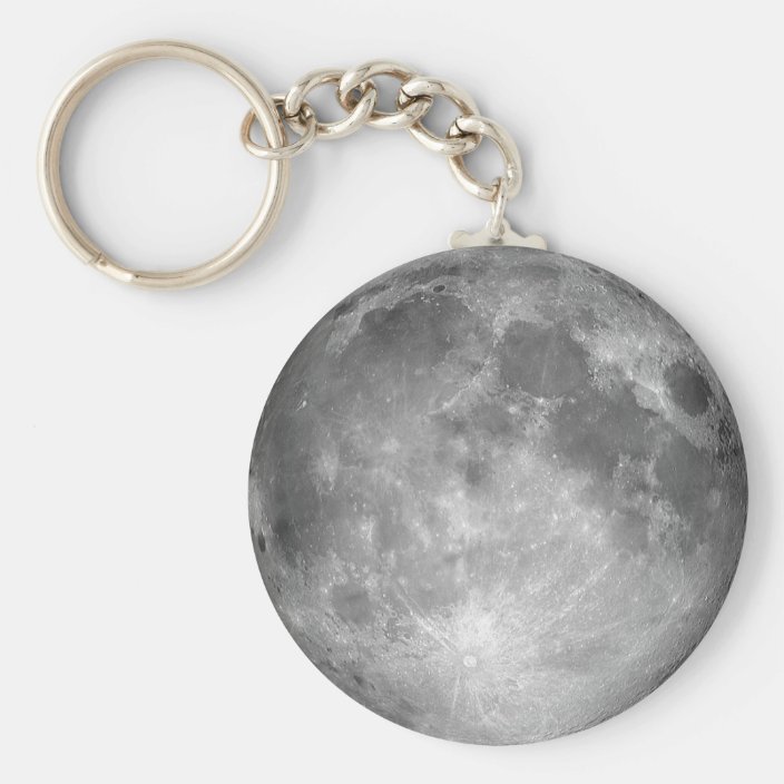 Full Moon Keychain | Zazzle.com