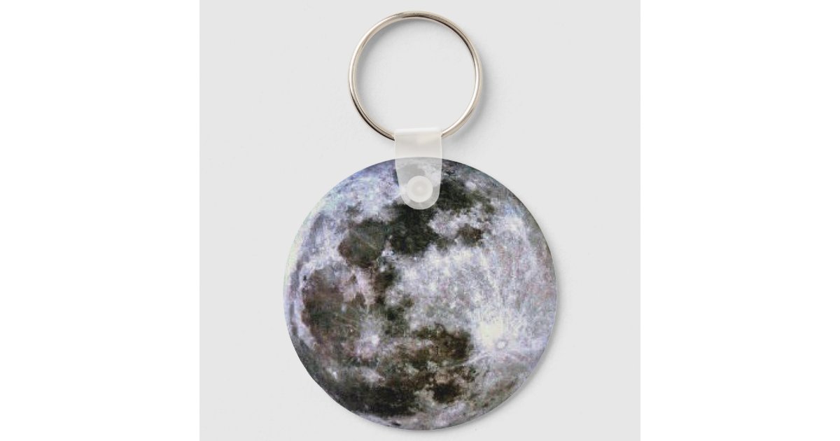Full moon keychain | Zazzle