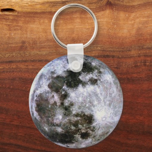 Full moon keychain | Zazzle