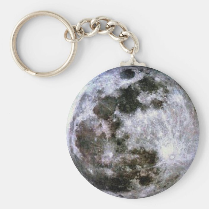 Full moon keychain | Zazzle.com
