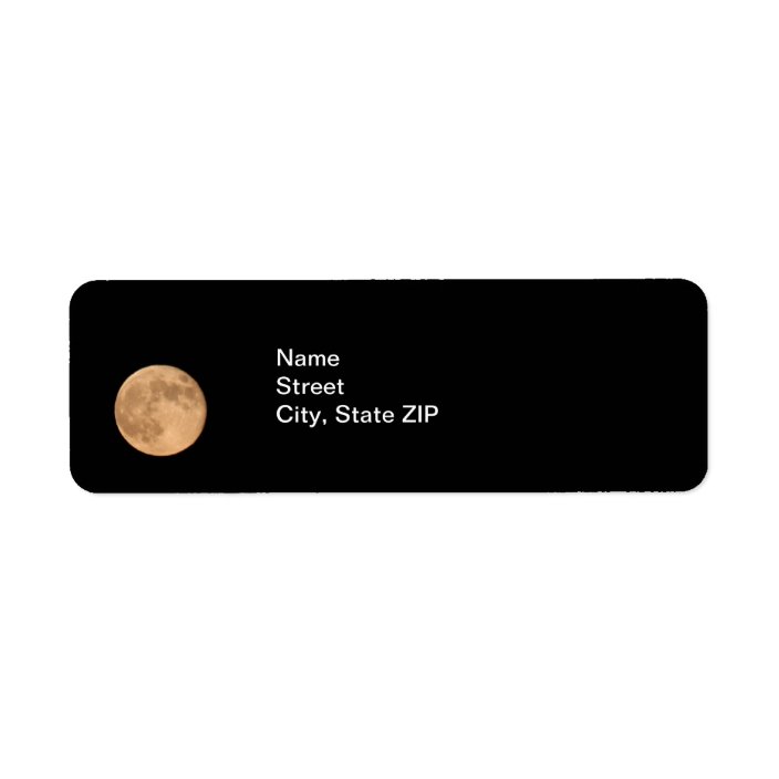 Full Moon Label | Zazzle.com