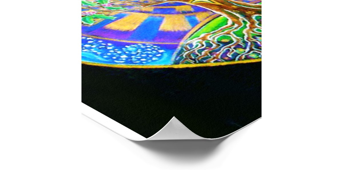 Full Moon Mandala Poster | Zazzle