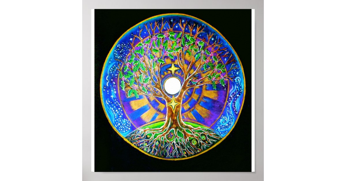Full Moon Mandala Poster | Zazzle
