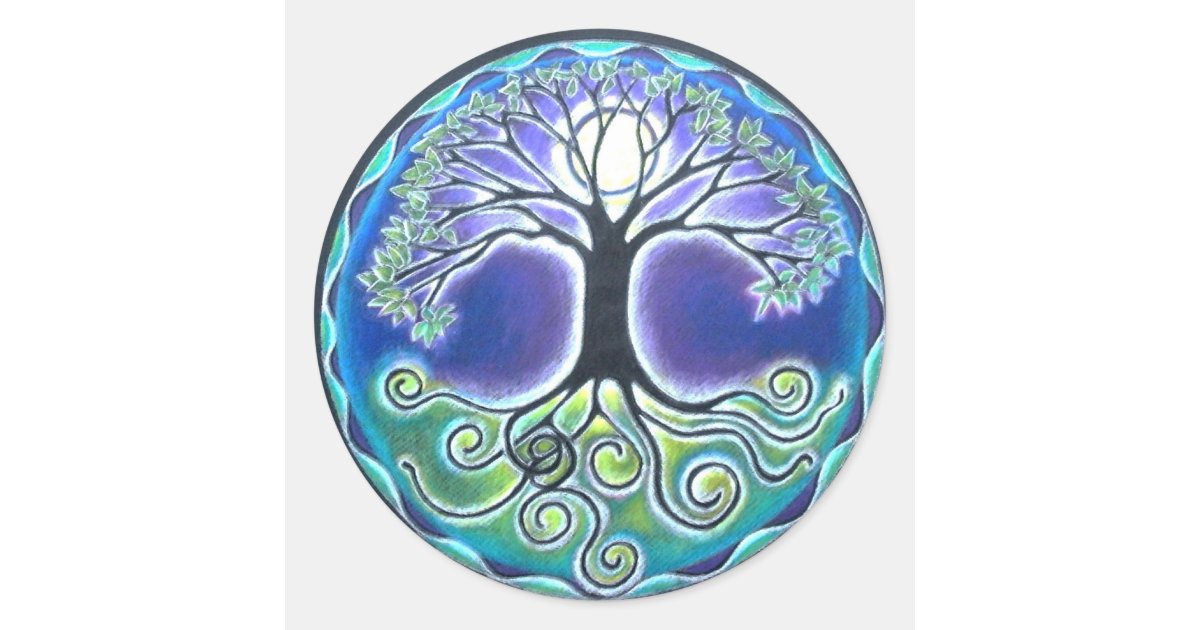 Full Moon Mandala Sticker | Zazzle