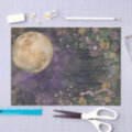 FULL MOON MIDNIGHT GARDEN DECOUPAGE TISSUE PAPER | Zazzle