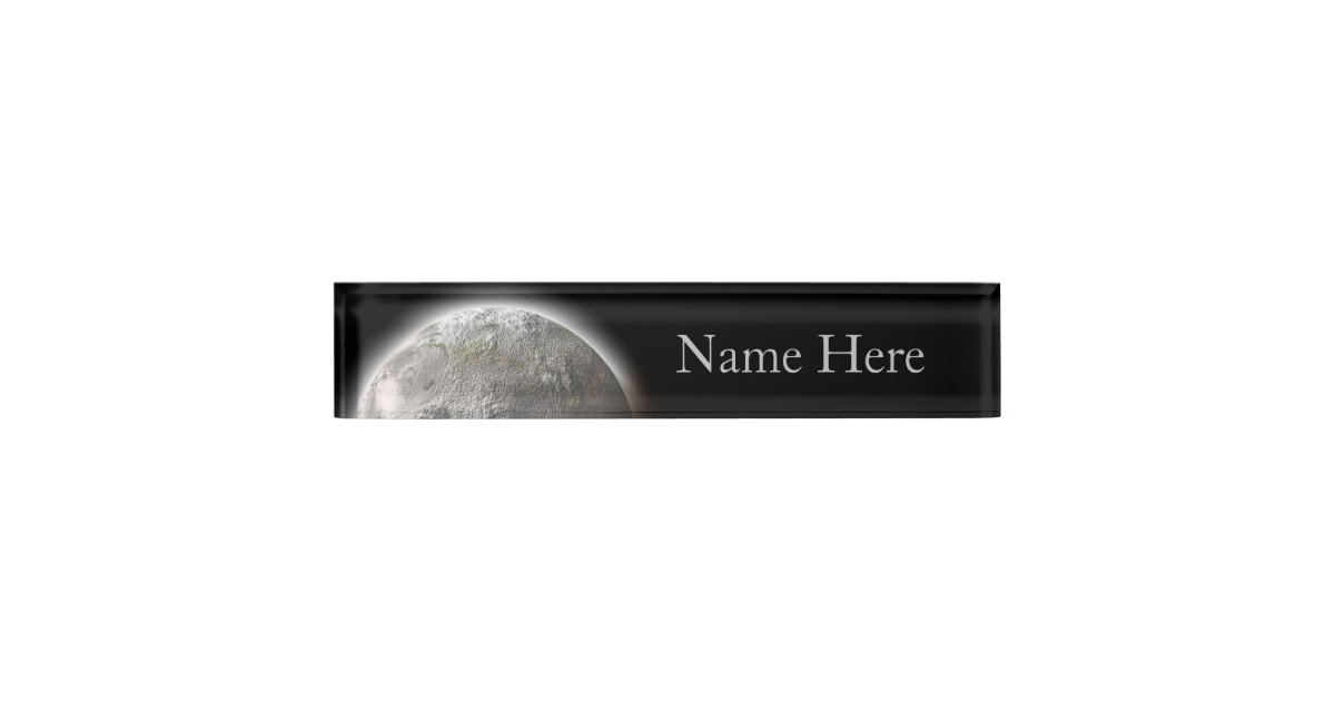 Full Moon Name Plate | Zazzle