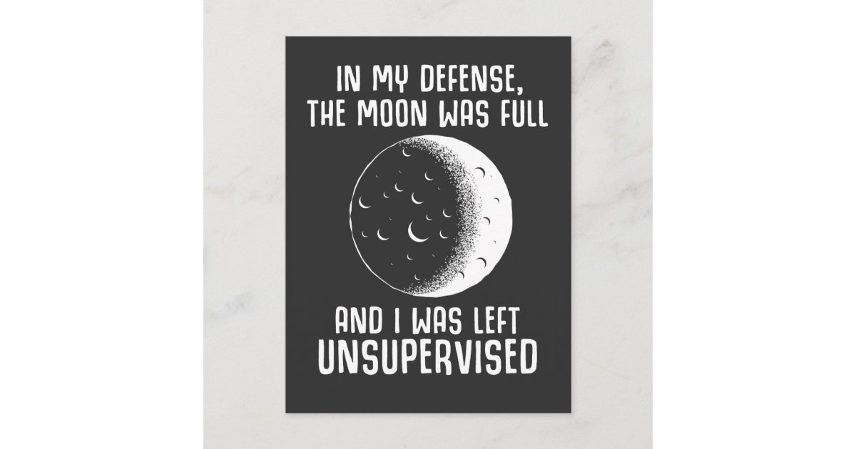 Full Moon Pagan Witch Wiccan Quote Postcard | Zazzle