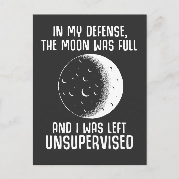 Full Moon Pagan Witch Wiccan Quote Postcard | Zazzle