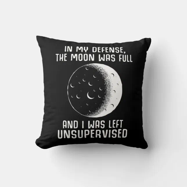 Full Moon Pagan Witch Wiccan Quote Throw Pillow | Zazzle