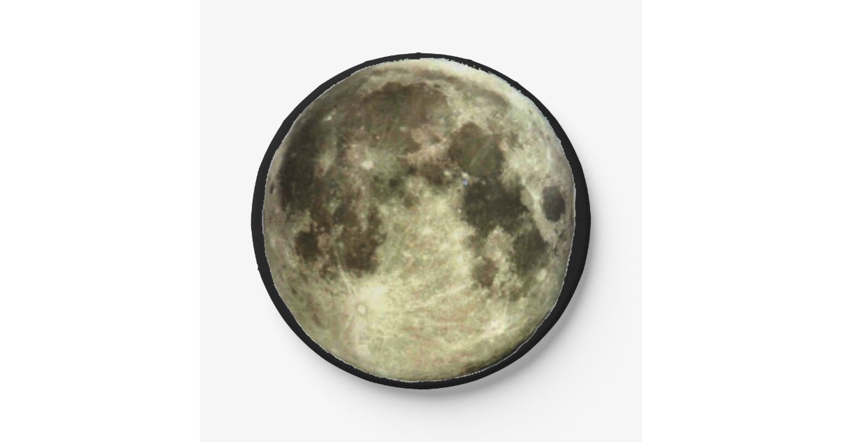 Full Moon Paper Plates | Zazzle