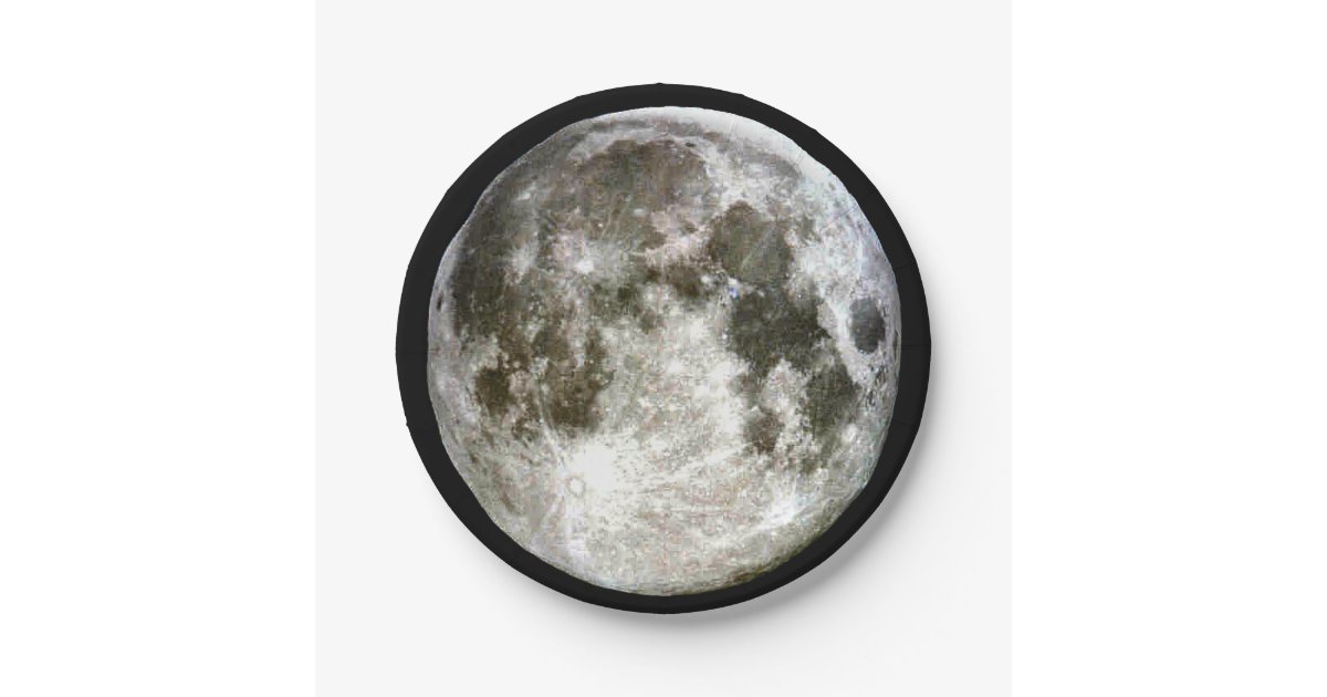 Full Moon Paper Plates | Zazzle