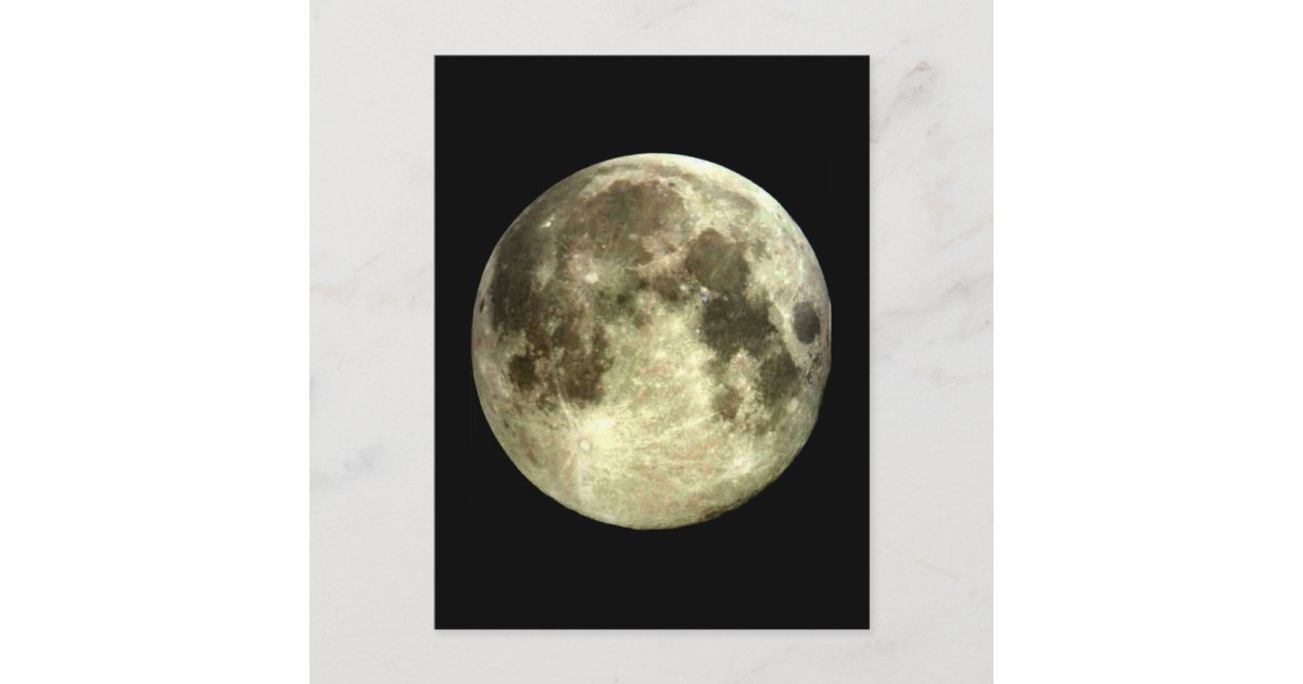 Full Moon Postcard | Zazzle