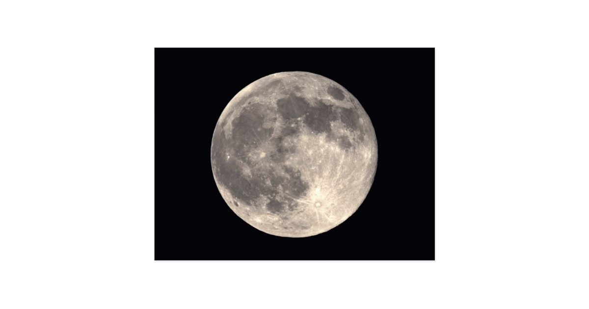 Full Moon Postcard | Zazzle.com