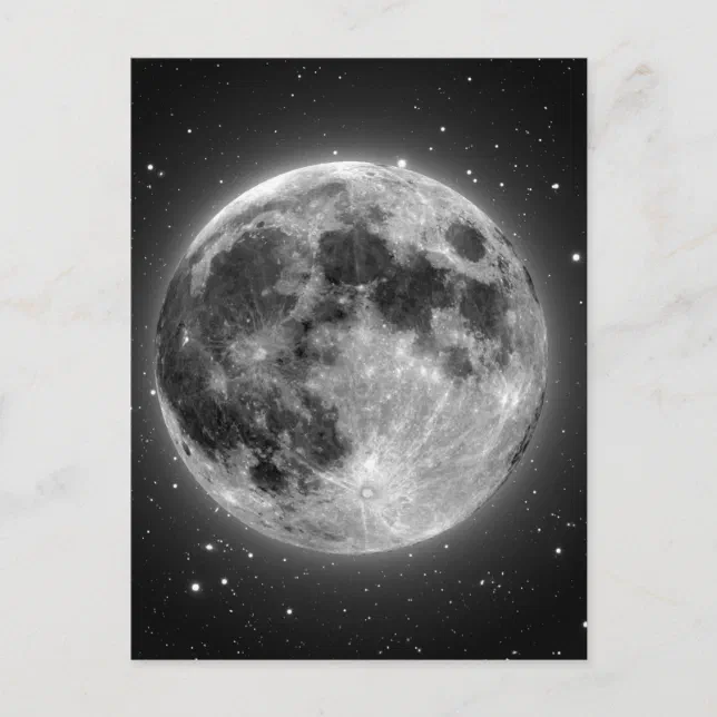 Full Moon Postcard | Zazzle