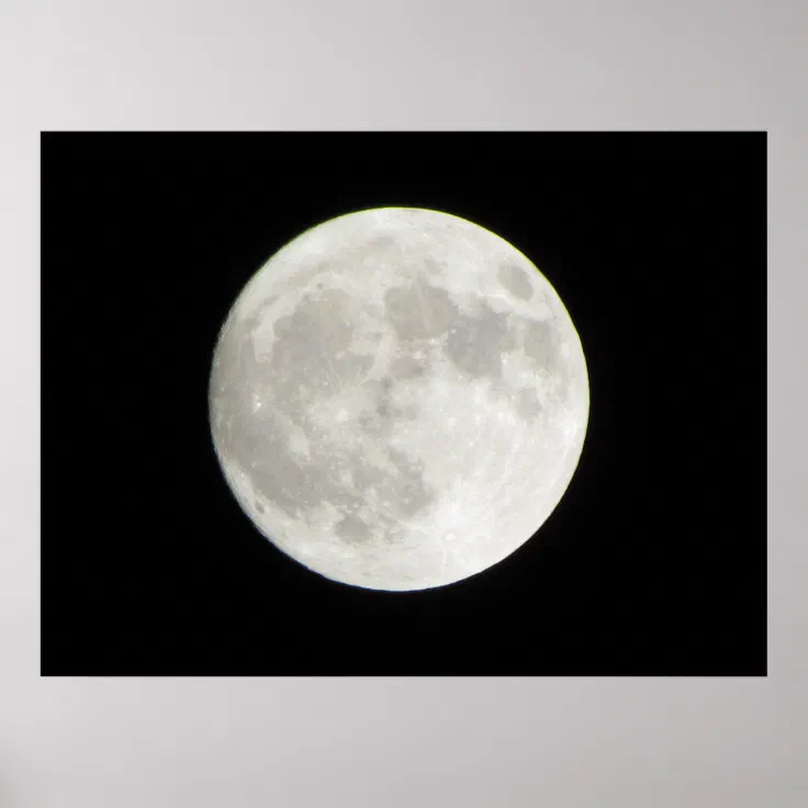 Full Moon Poster | Zazzle