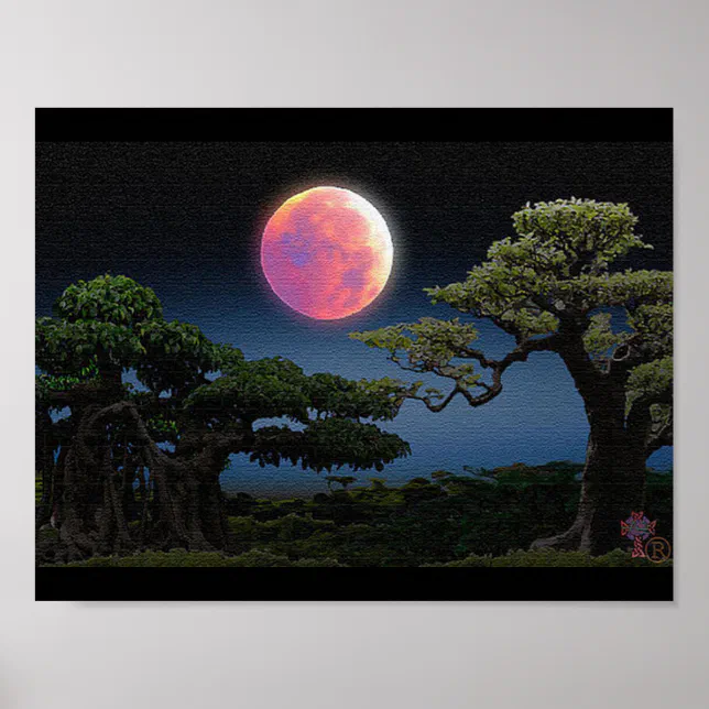 full moon poster | Zazzle