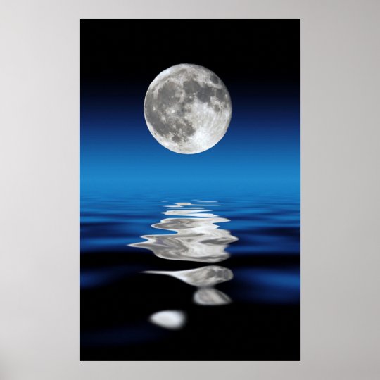 Full moon poster | Zazzle.com