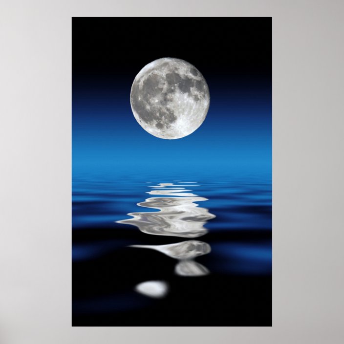 Full moon poster | Zazzle.com