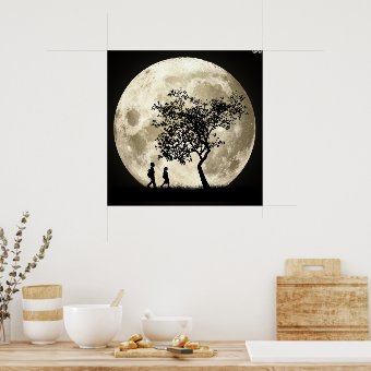 Full Moon Poster | Zazzle