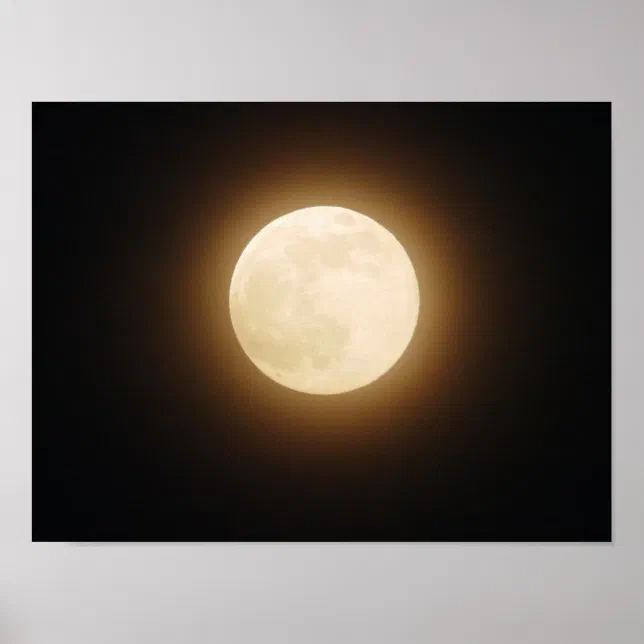 Full Moon Poster | Zazzle