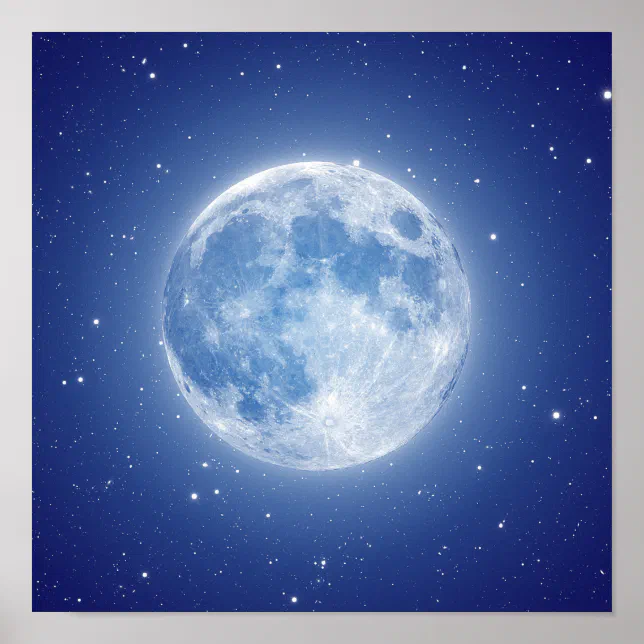 Full Moon Poster | Zazzle