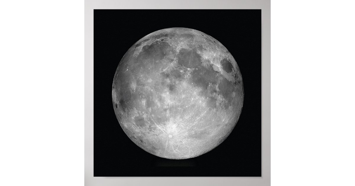 Full Moon Poster Print | Zazzle