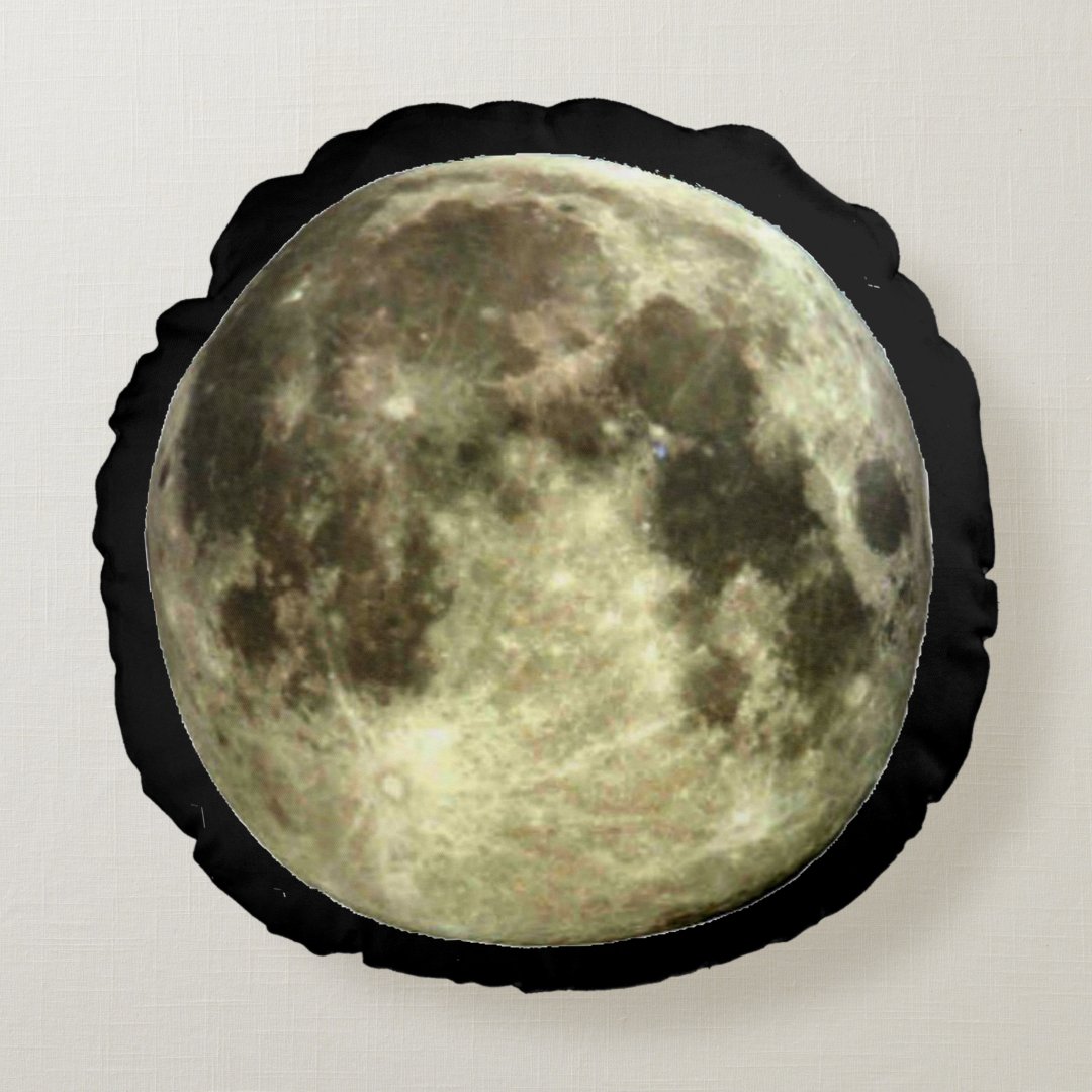 Full Moon Round Pillow | Zazzle