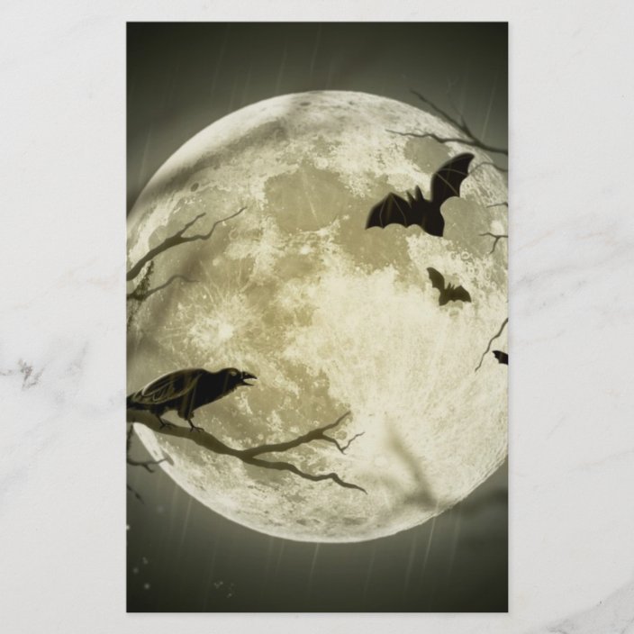 Full Moon Scrapbook paper | Zazzle.com
