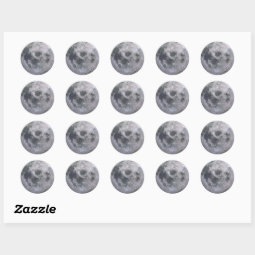 FULL MOON Small Stickers | Zazzle