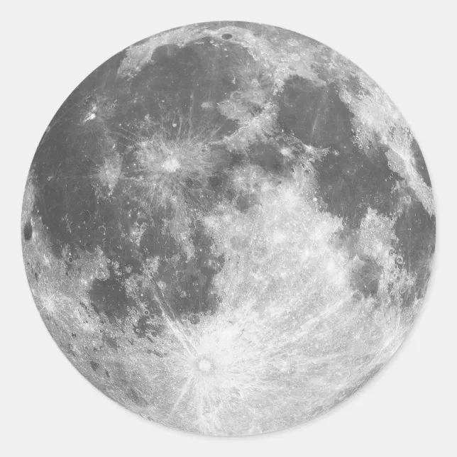 Full Moon Sticker | Zazzle