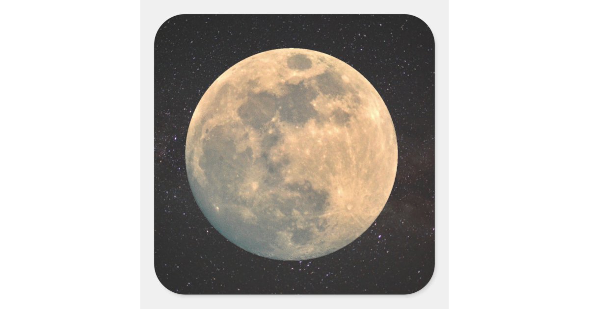 Full Moon Sticker | Zazzle