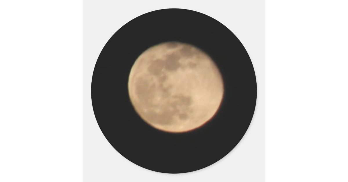 Full Moon Stickers | Zazzle