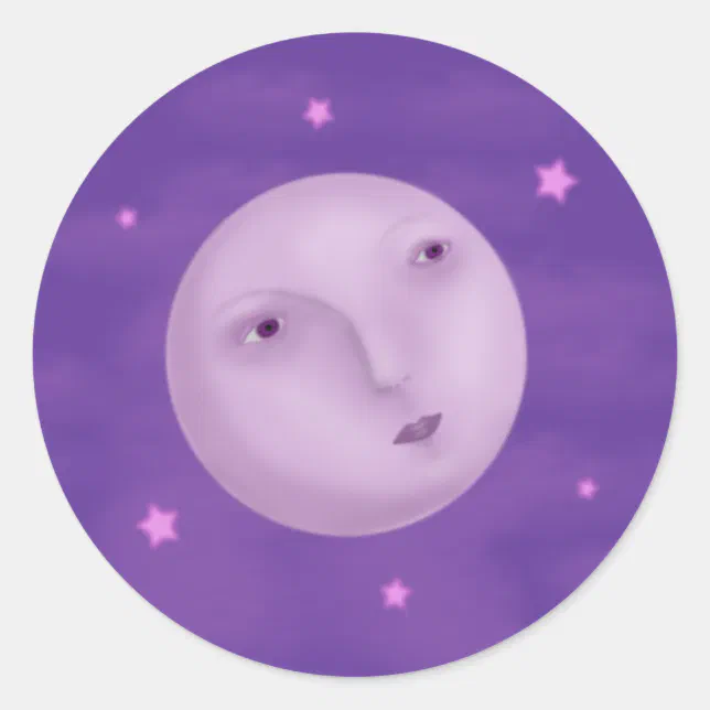 Full Moon Stickers | Zazzle