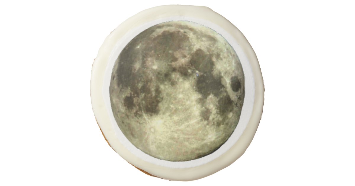 Full Moon Sugar Cookie | Zazzle