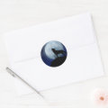 Full Moon Wolf Classic Round Sticker | Zazzle