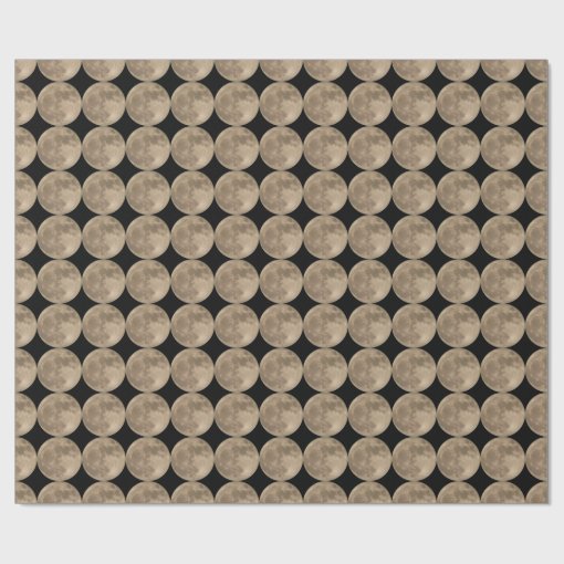 Full Moon Wrapping Paper Romantic Moon Gift Paper | Zazzle