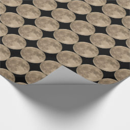Full Moon Wrapping Paper Romantic Moon Gift Paper | Zazzle
