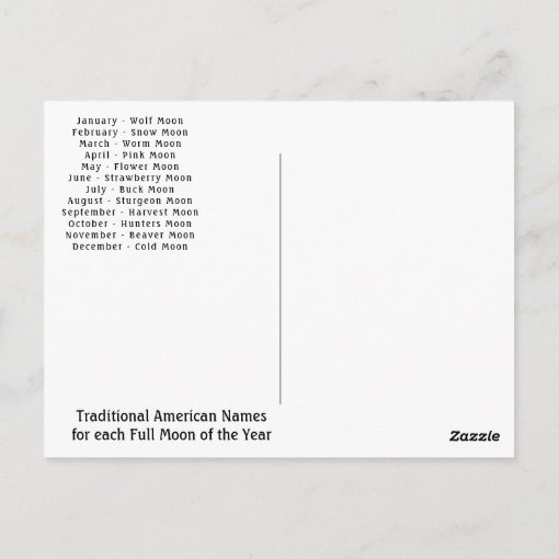 Full Moons Postcard | Zazzle