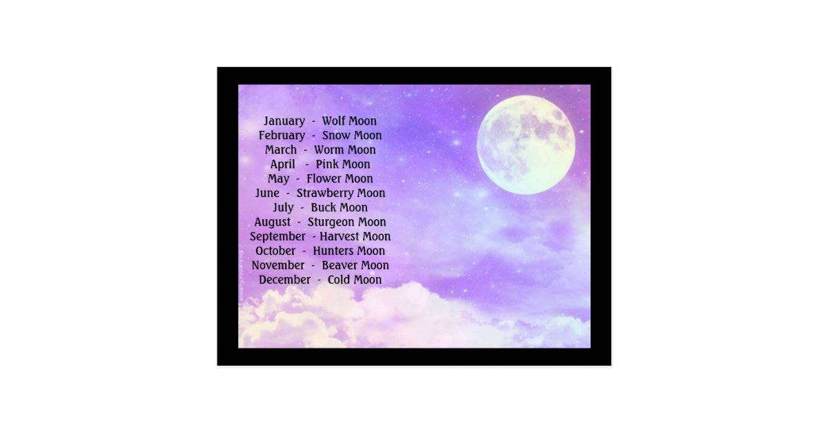 Full Moons Postcard | Zazzle.com