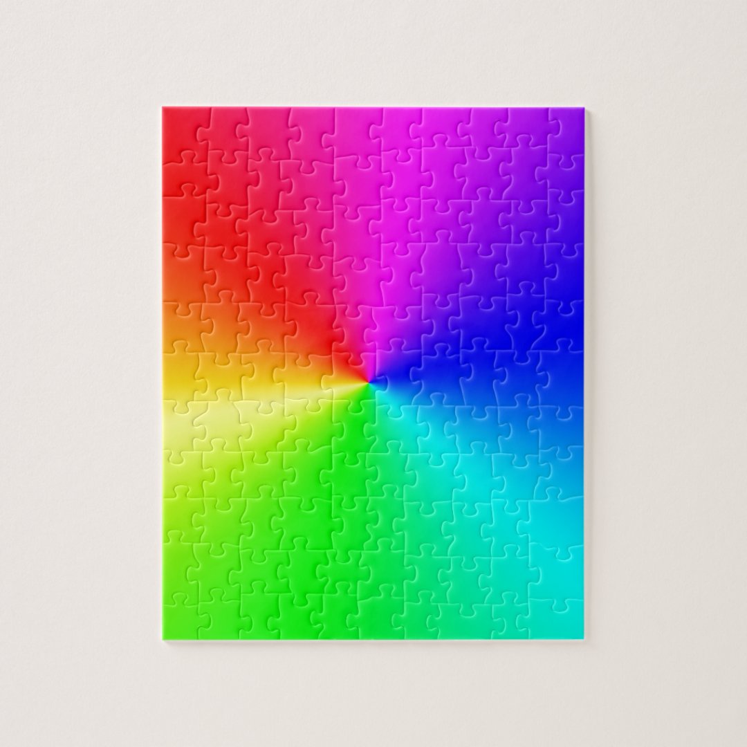 Full Spectrum Rainbow Jigsaw Puzzle | Zazzle