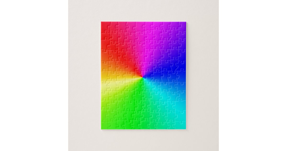 Full Spectrum Rainbow Jigsaw Puzzle | Zazzle