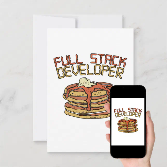Full Stack Developer Software Programmer Pun Gift Card | Zazzle